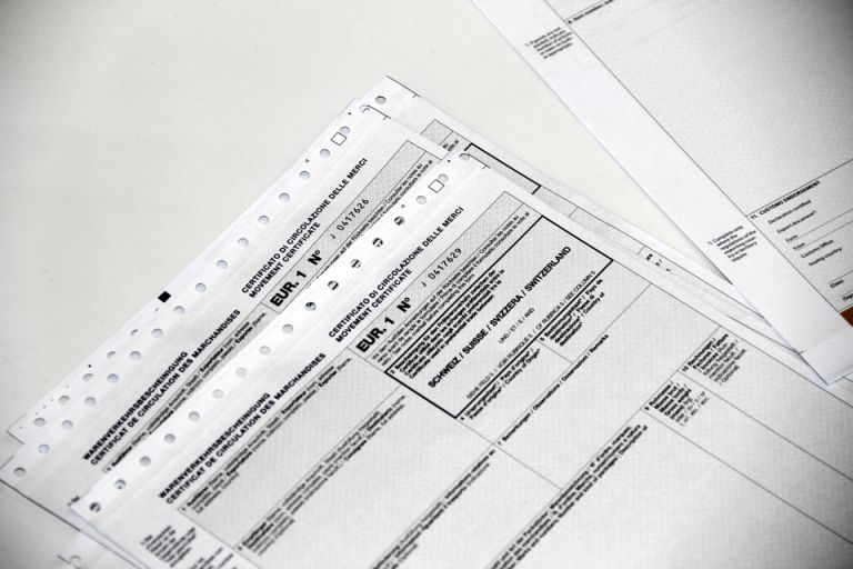 Leeres EUR1 Formular - eur1.ch Informationen zu EUR1 bestellen